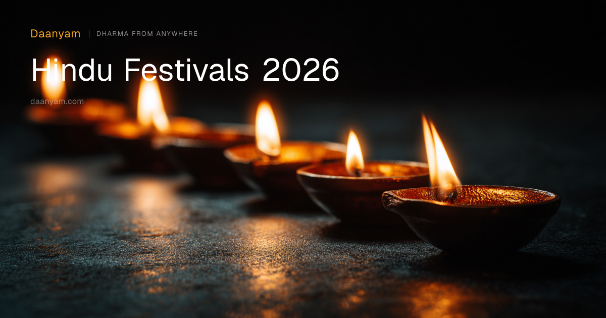 Hindu Festivals 2026 — Dates, Muhurat & Gau Seva Calendar | Daanyam